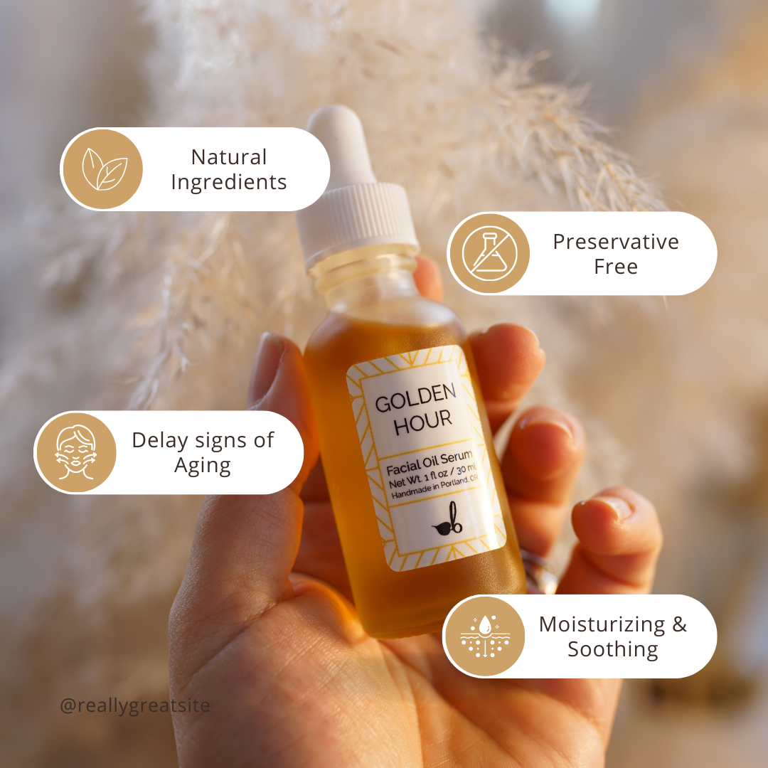 Golden Hour Facial Oil Serum – Blendily